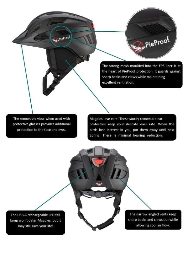 Find out how PieProof helmets keep you safe from Magpie attacks ...